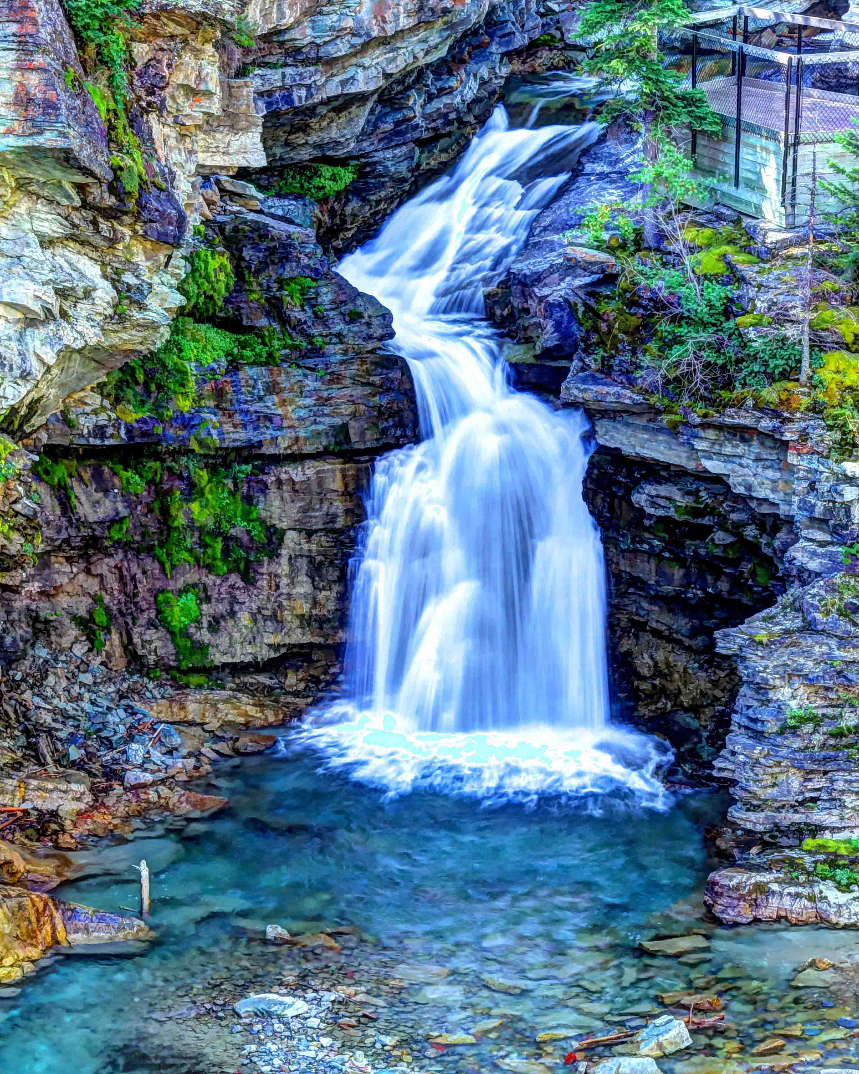 Ebern Designs Painterly Waterfall Wall Decal | Wayfair