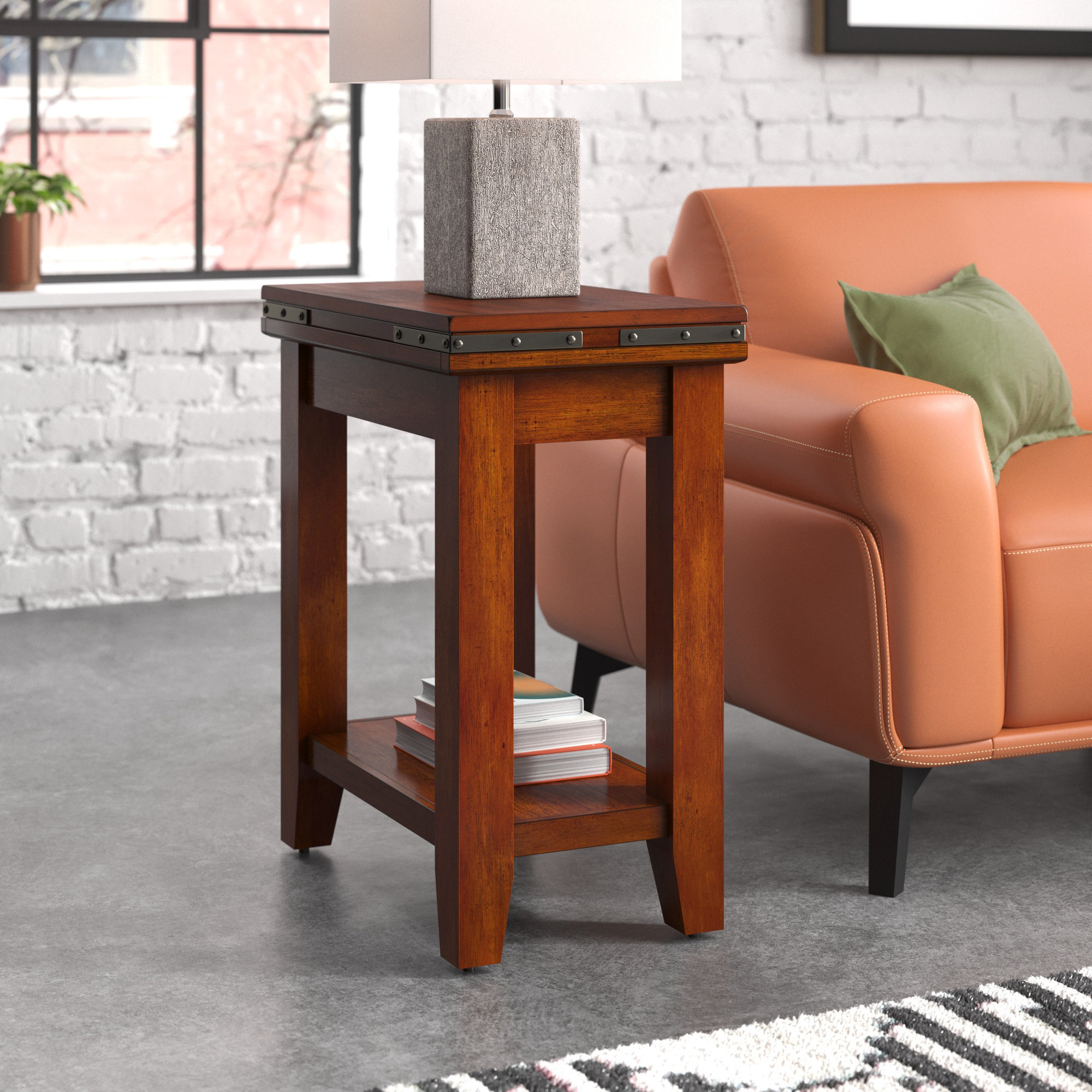 Steelside™ Darcie 27'' Tall Solid Wood End Table & Reviews | Wayfair