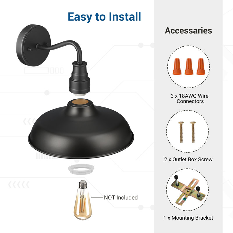 Trent Austin Design® Pinette Iron Wall Light & Reviews | Wayfair