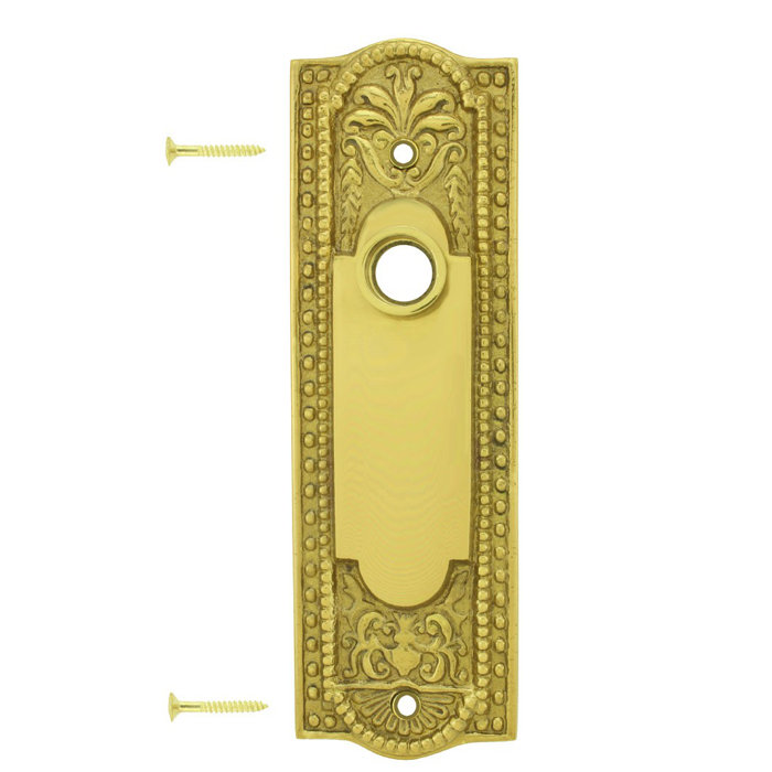 The Renovators Supply Inc. Solid Beaded Door Back Plate | Wayfair