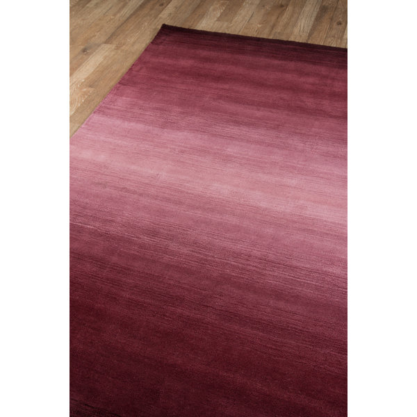 Latitude Run® Gilda Handmade Wool Cranberry Red/Plum Rug & Reviews ...