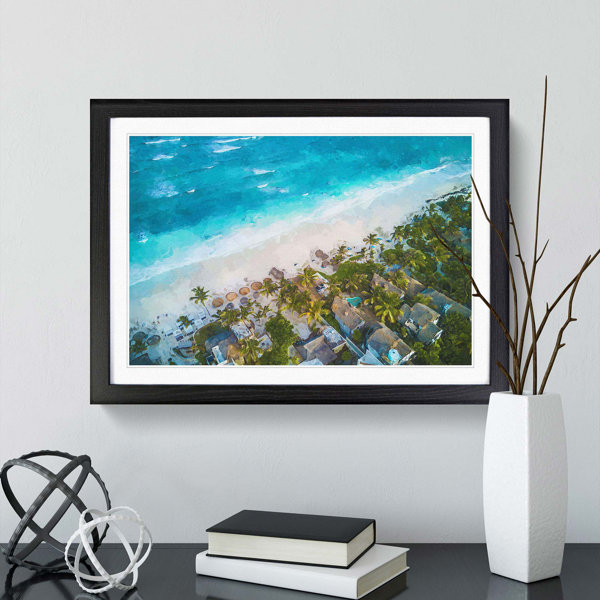 East Urban Home Washed up in Tulum Mexico in Abstract - Picture Frame ...