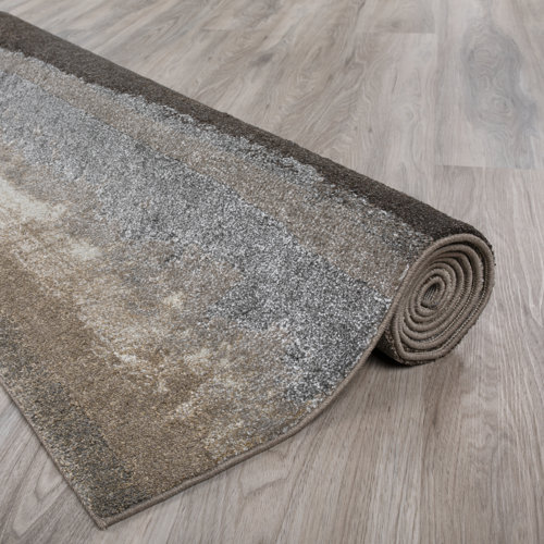 17 Stories Leitha Performance Mocha Rug & Reviews | Wayfair