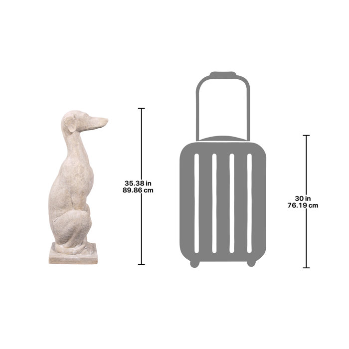 Design Toscano Italian Whippet Sentinel Dog Statue | Wayfair