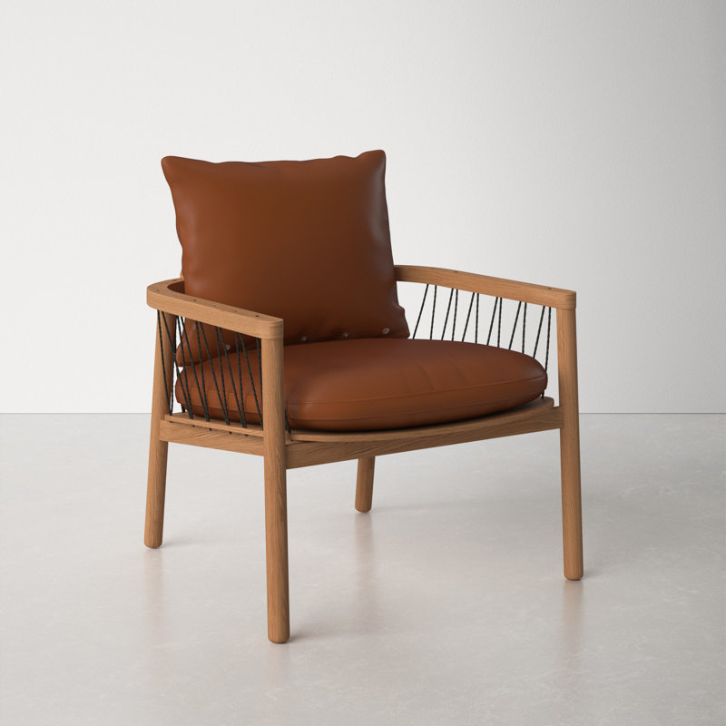 AllModern Duncan Leather Armchair & Reviews | Wayfair
