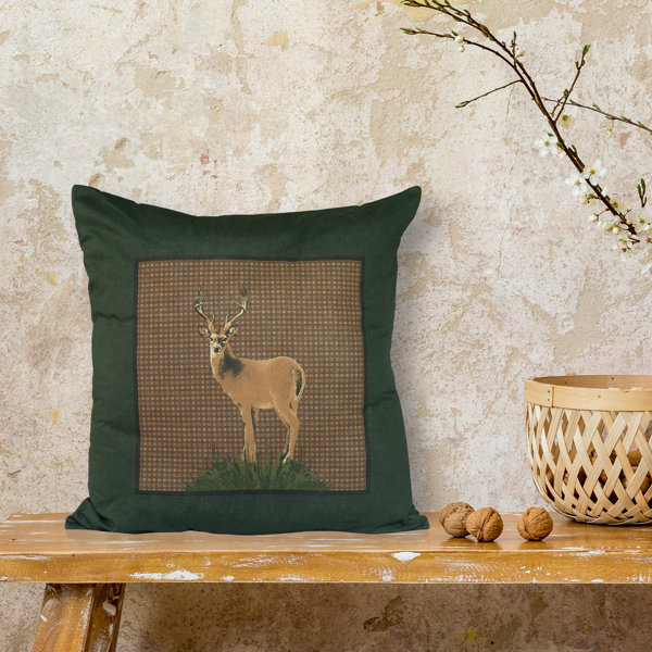 Rustic-deer-pillow | Wayfair