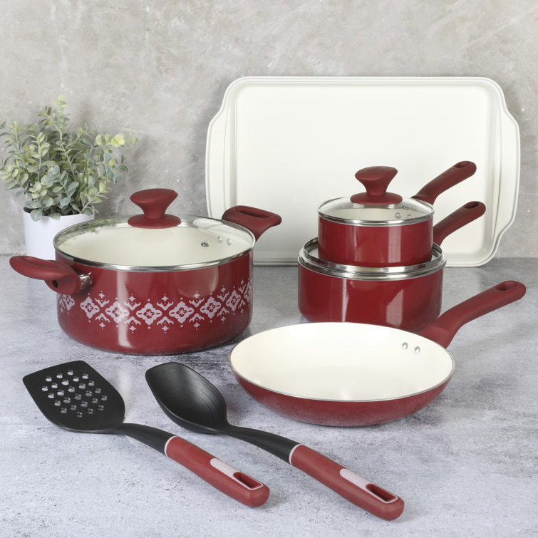 Spice by Tia Mowry 10-Piece Healthy Non-Stick Ceramic Cookware Set ...