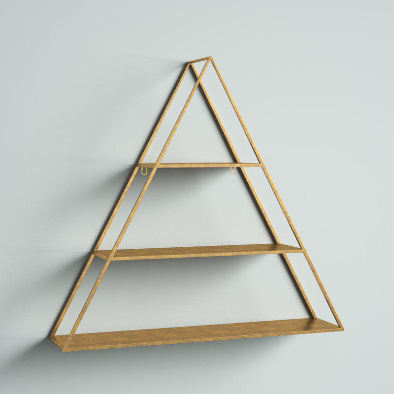 Mercury Row® Loewen 3 Piece Triangle Metal Tiered Shelf & Reviews | Wayfair