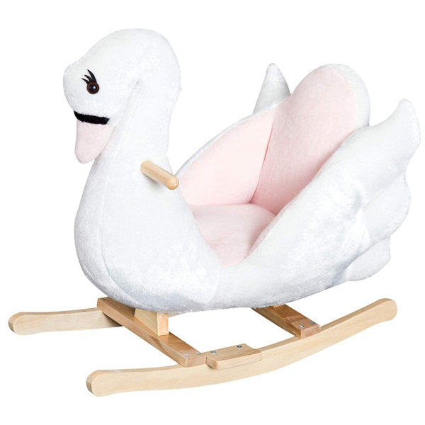 Qaba Kids Plush Toy Swan Style Rocker & Reviews | Wayfair