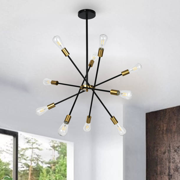 Mercer41 Loane 1 - Light Black/Soft Gold Single Pendant | Wayfair