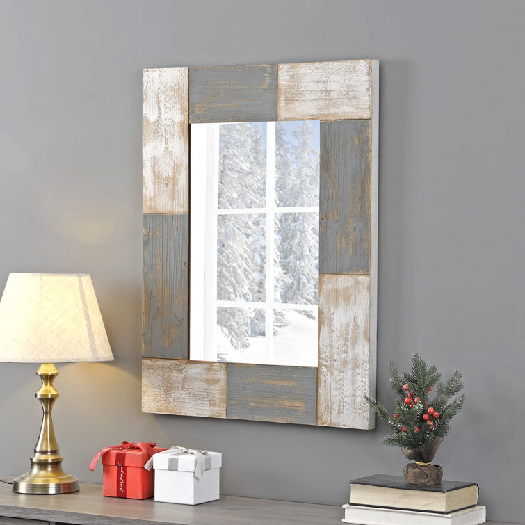 Dovecove Rectangle Wood Mirror & Reviews | Wayfair