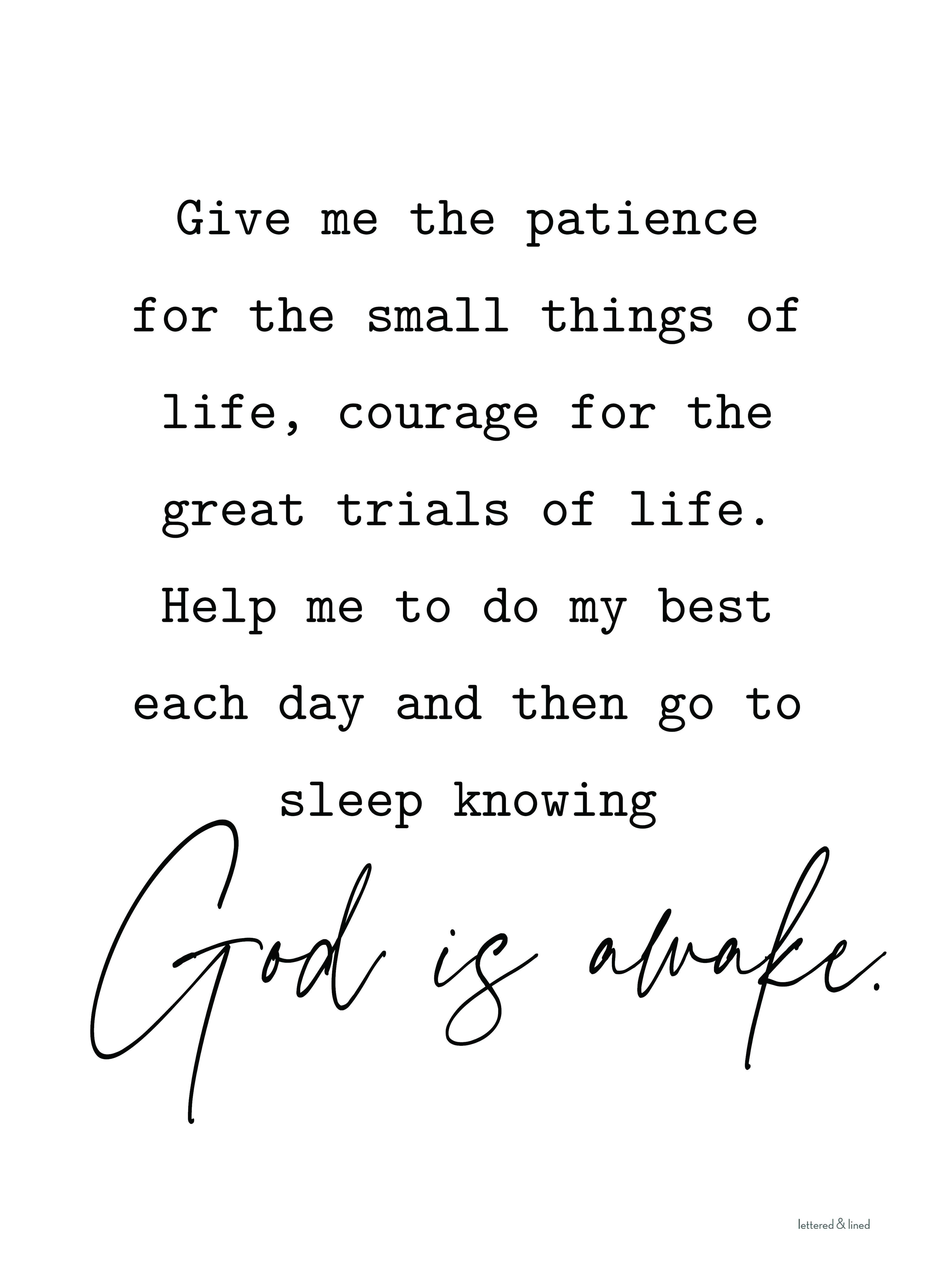 Trinx God Is Awake On Canvas Textual Art | Wayfair