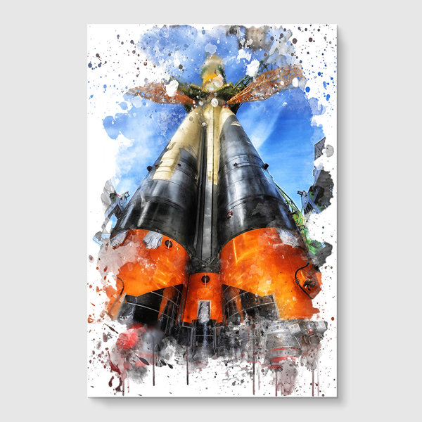 Maturi 'Space Shuttle' Graphic Art Print Poster | Wayfair.co.uk