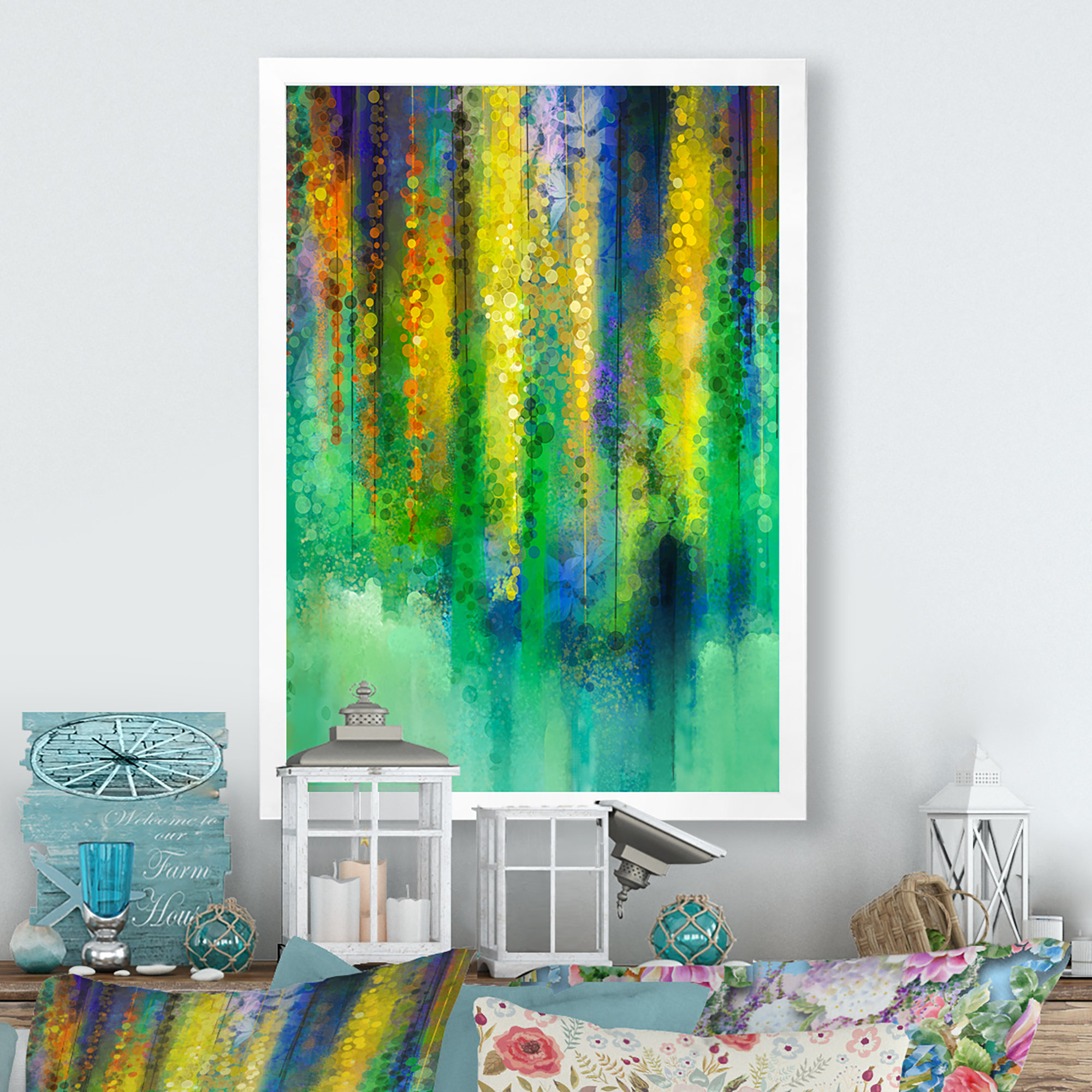 Wrought Studio Spring Green Wisteria Tree In Blossom II Spring Green ...