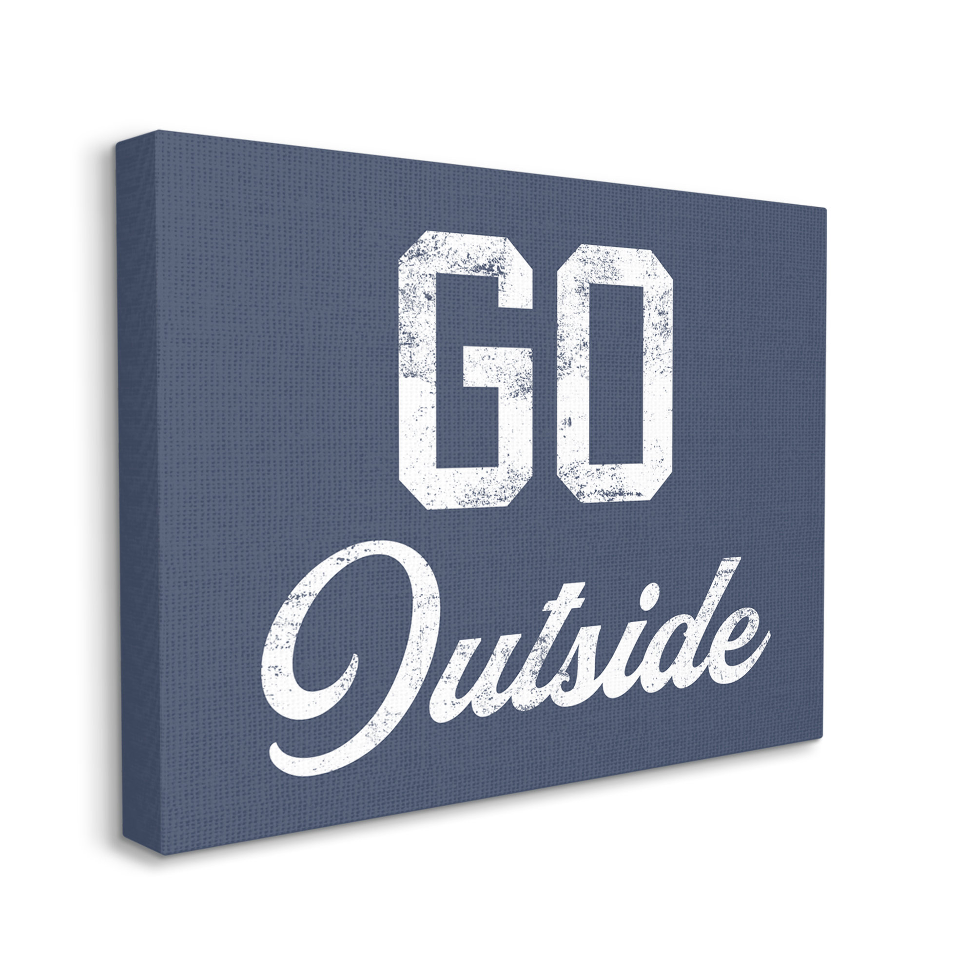 Stupell Industries Go Outside Kids Vintage Text Phrase Design by ...