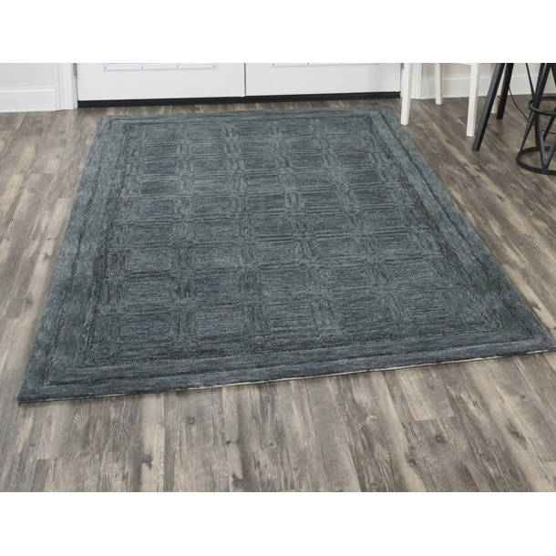 Red Barrel Studio® Phan Handmade Wool Gray Rug | Wayfair