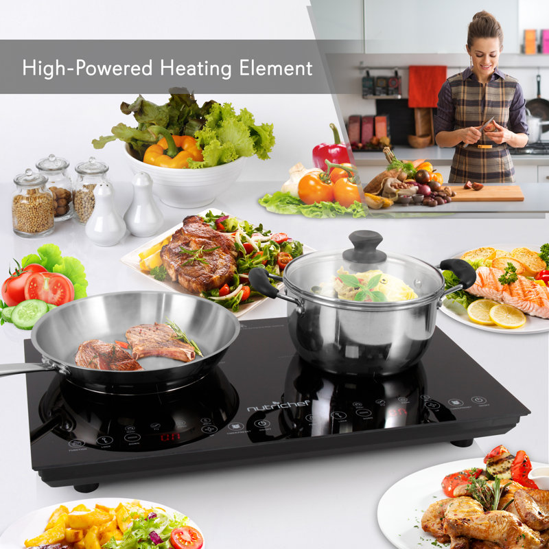 NutriChef Induction Double Hot Plate & Reviews | Wayfair