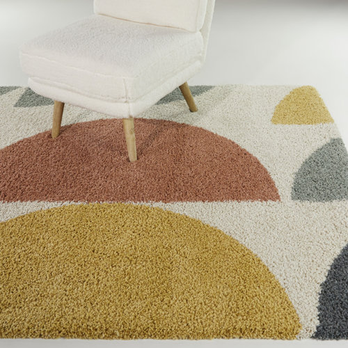 Wade Logan® Heina Modern Geo Shag Area Rug & Reviews | Wayfair