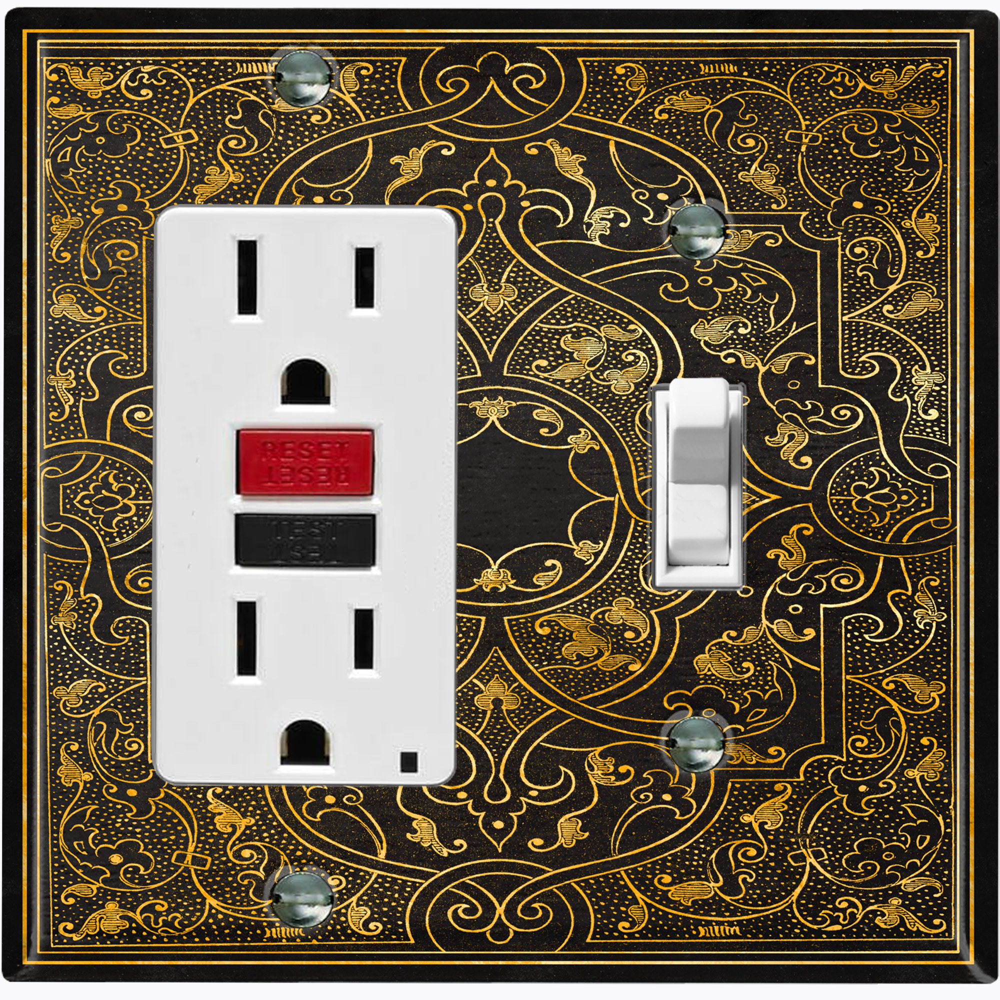WorldAcc Victorian 2-Gang Toggle Light Switch / Decorator / Rocker ...