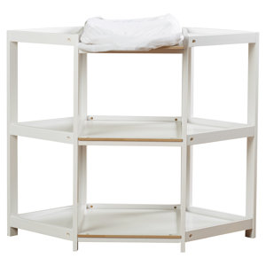 Zoomie Kids Carner Diaper Corner Baby Changing Table with Pad & Reviews ...