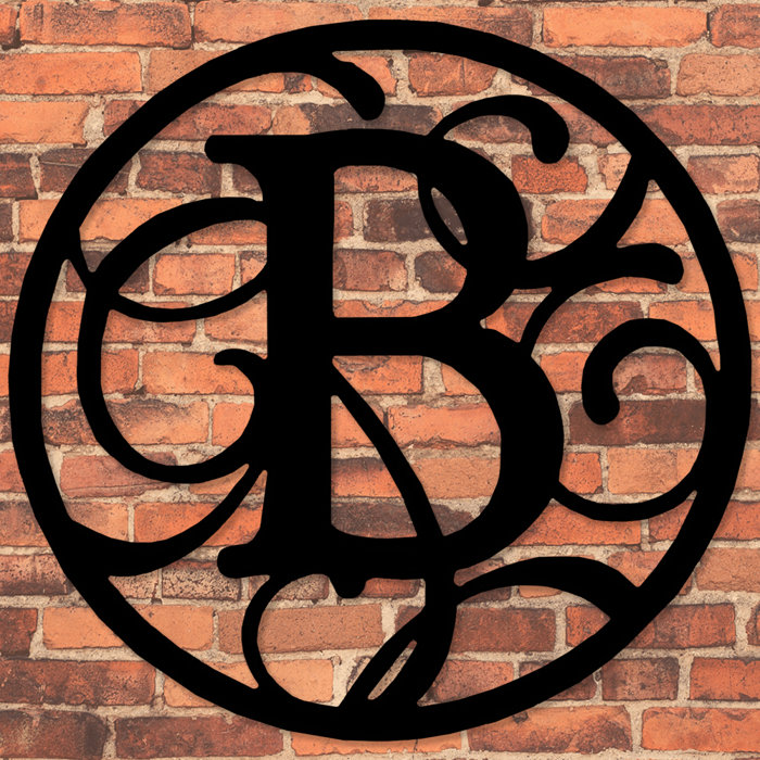 Winston Porter "Fancy Vine" Letter Monogram Wall Decor & Reviews | Wayfair