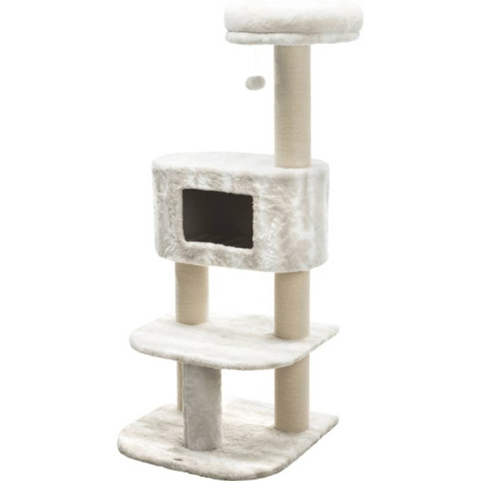 Archie & Oscar Trixie Cat Scratching Post Nelli White/Taupe | Wayfair.co.uk
