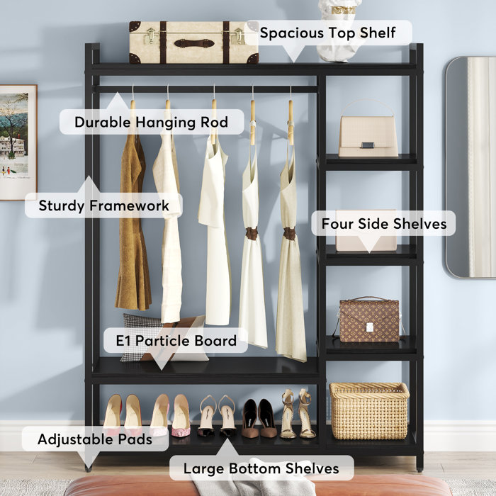 Latitude Run® Merissa 47" Closet System & Reviews | Wayfair
