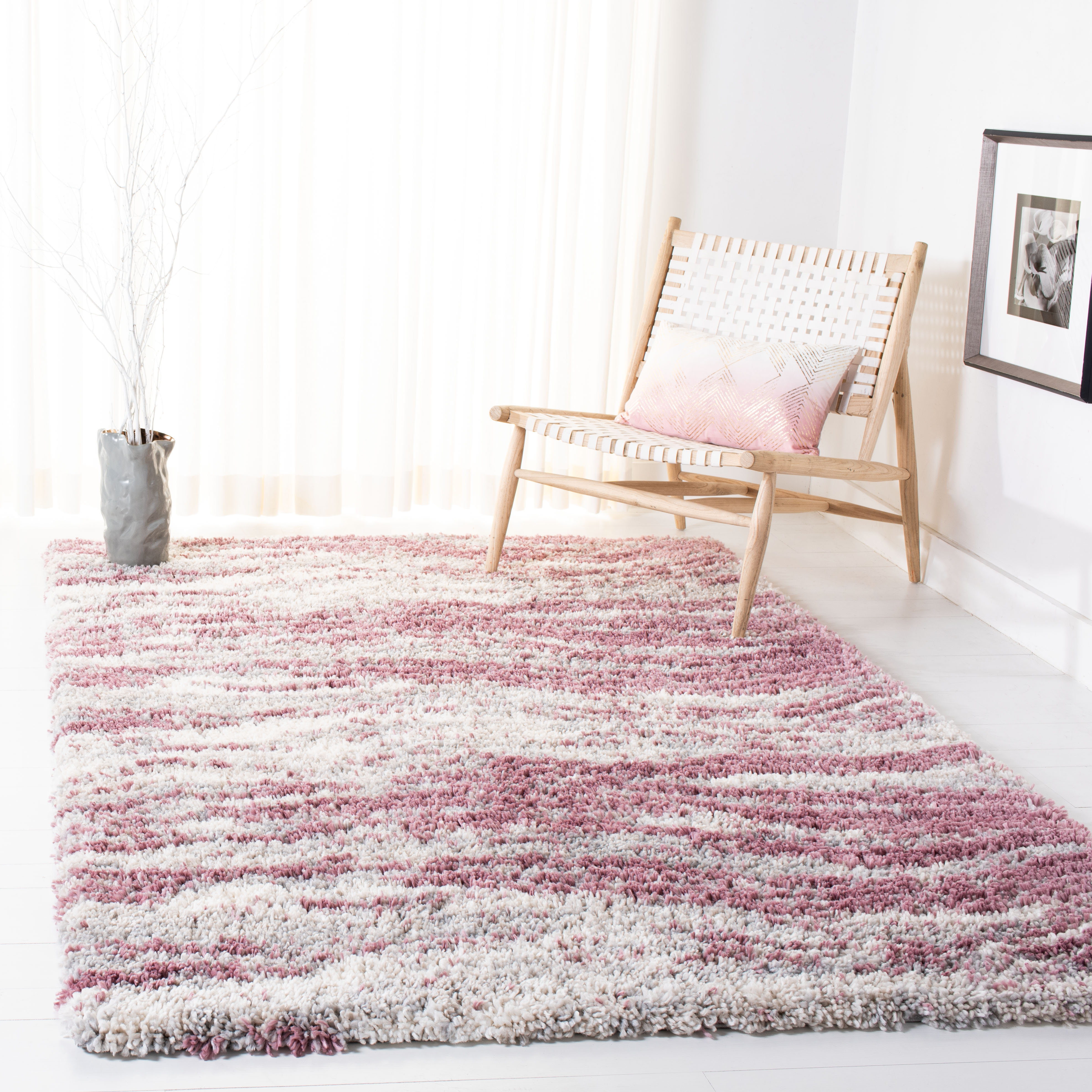 Zipcode Design™ Agassiz Performance Pink Rug & Reviews | Wayfair