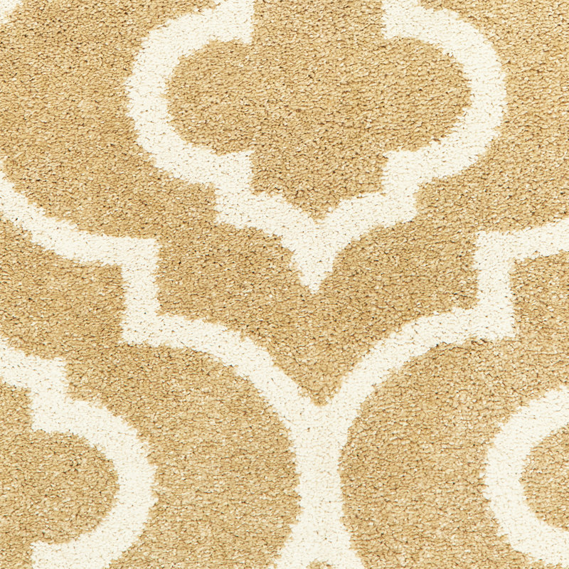 Mercer41 Tindley Performance Gold/ Ivory Rug | Wayfair
