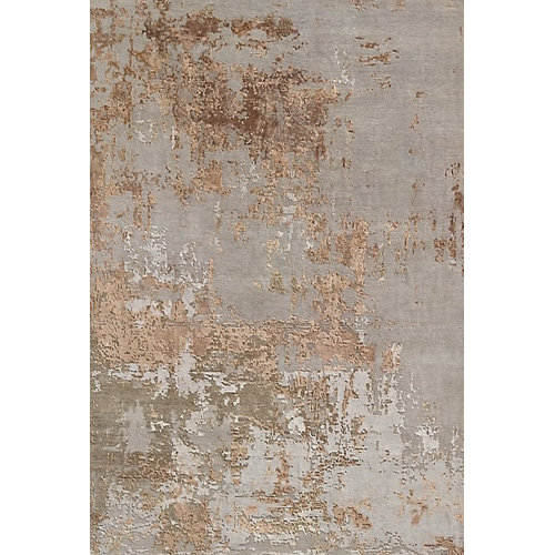 17 Stories Capsicum Abstract Brown/Gray Area Rug | Wayfair