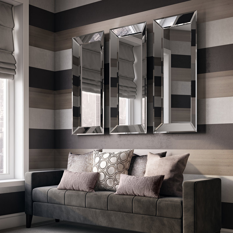 House of Hampton® Daesha Rectangle Glass Wall Mirror & Reviews | Wayfair