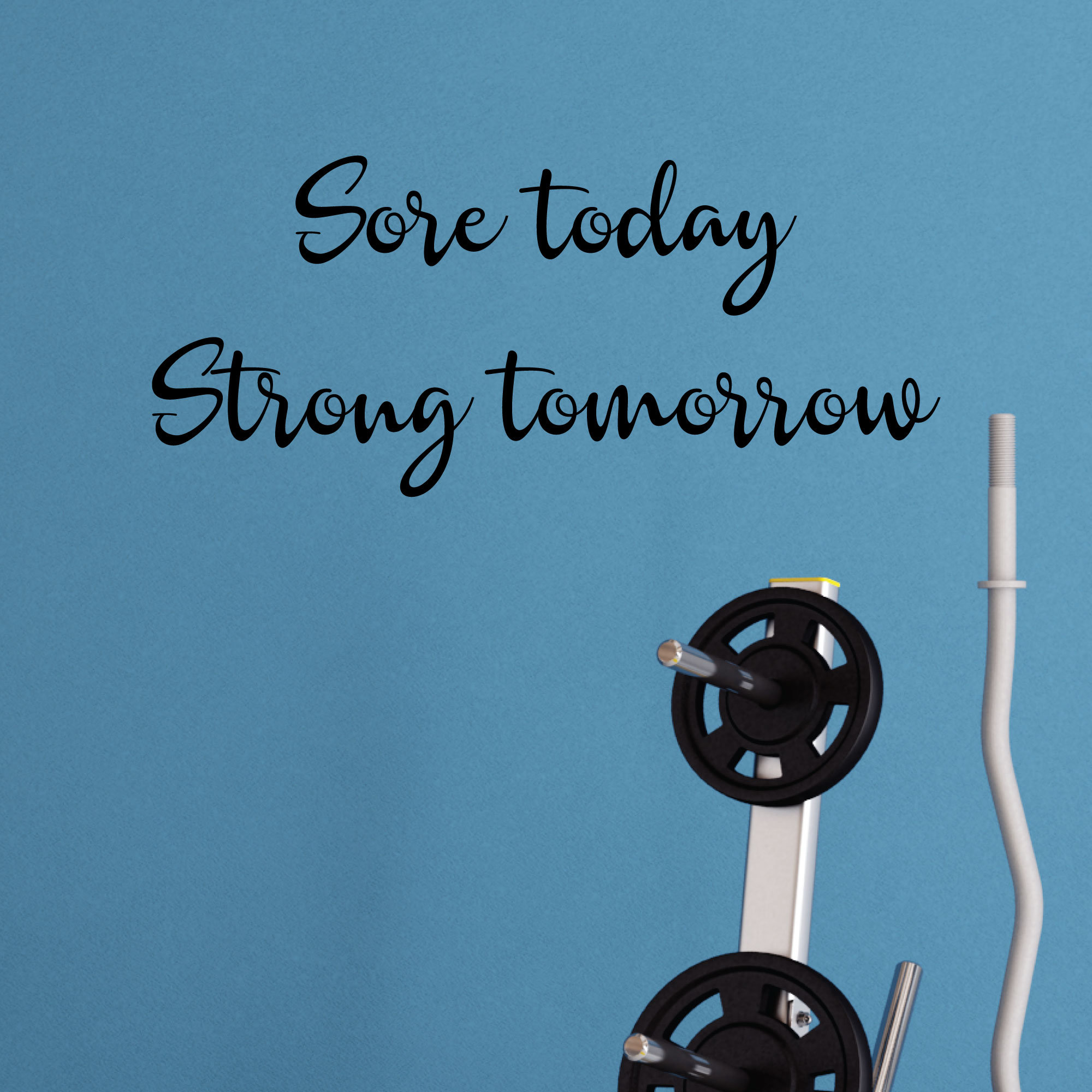 Winston Porter Tyntesfield Strong Tomorrow Script Wall Decal | Wayfair