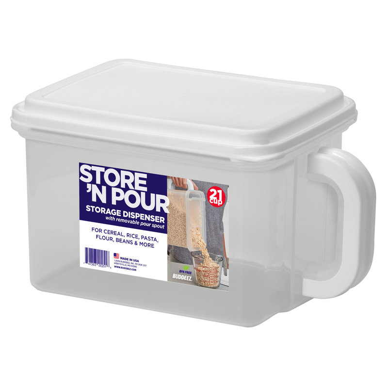 Buddeez Store N' Pour 21 Cup Food Storage Container Set & Reviews | Wayfair