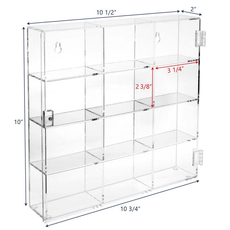 Ikee Design 10'' H x 10.5'' W Acrylic Display Cases & Reviews | Wayfair