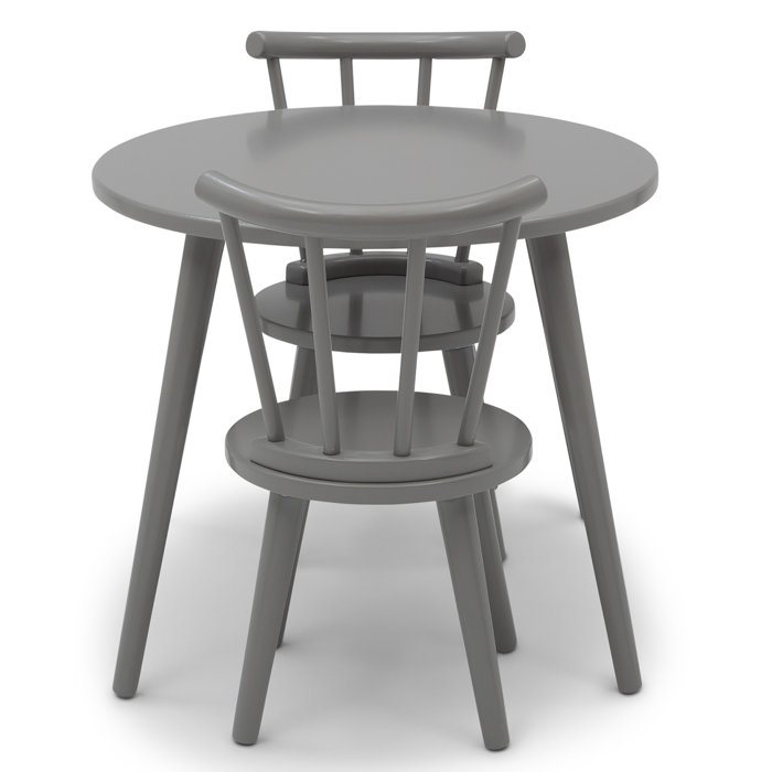 Delta Children Kids Solid Wood Round Play Table and Chair Set & Reviews ...