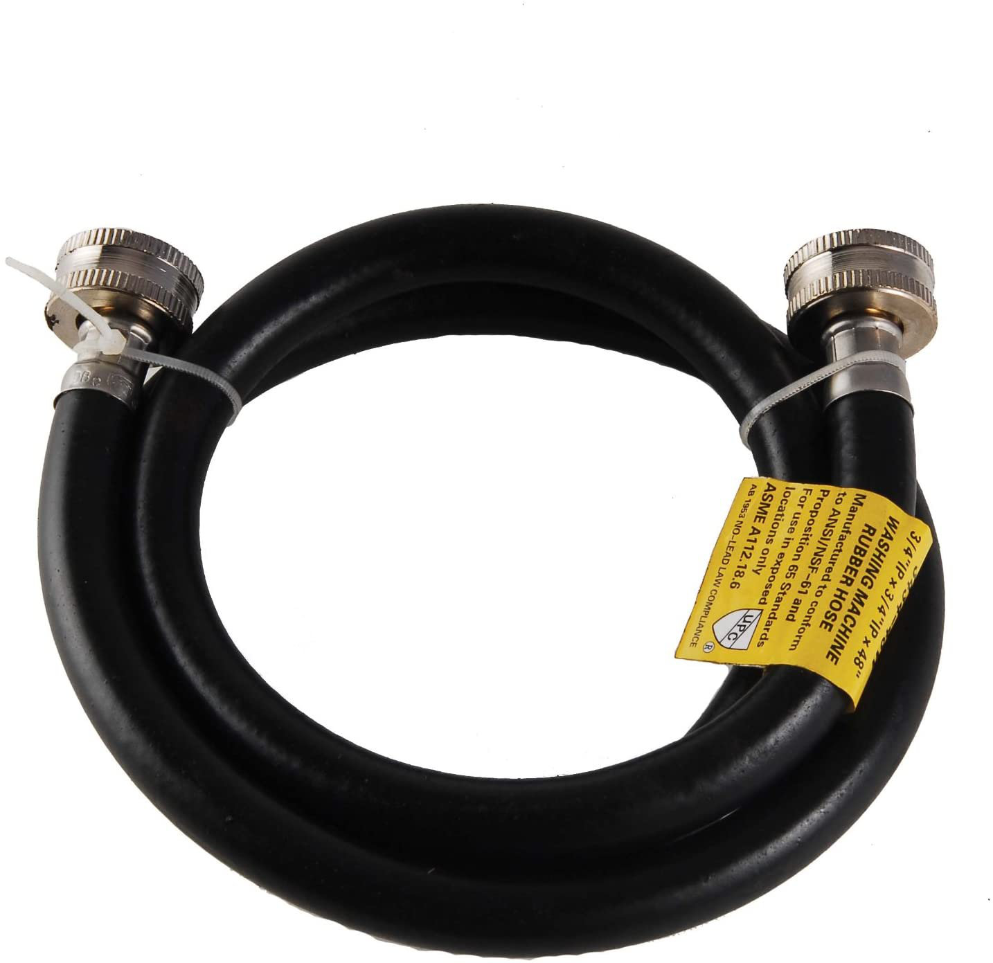 Avalon Rubber Washing Machine Hose 3/4Â Hose X 3/4Â Hose X 6Ft. Washer ...