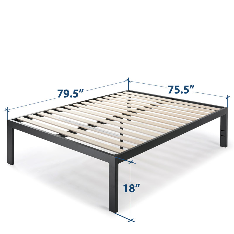 Alwyn Home Velez 18'' Steel Bed Frame & Reviews | Wayfair