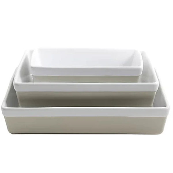 Martha Stewart 3 Piece Stoneware Bakeware Set & Reviews | Wayfair