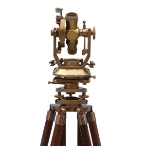 Handcrafted Nautical Decor Floor Standing Theodolite Sculpture | Wayfair