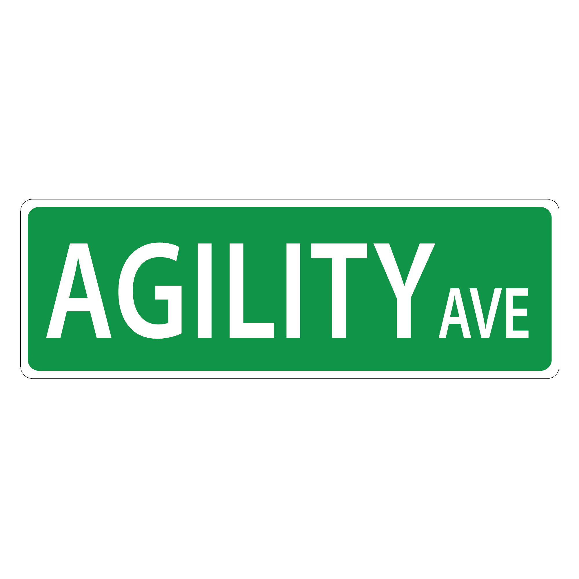 Imagine This Company Agility Ave. Hanging Street Sign | Wayfair