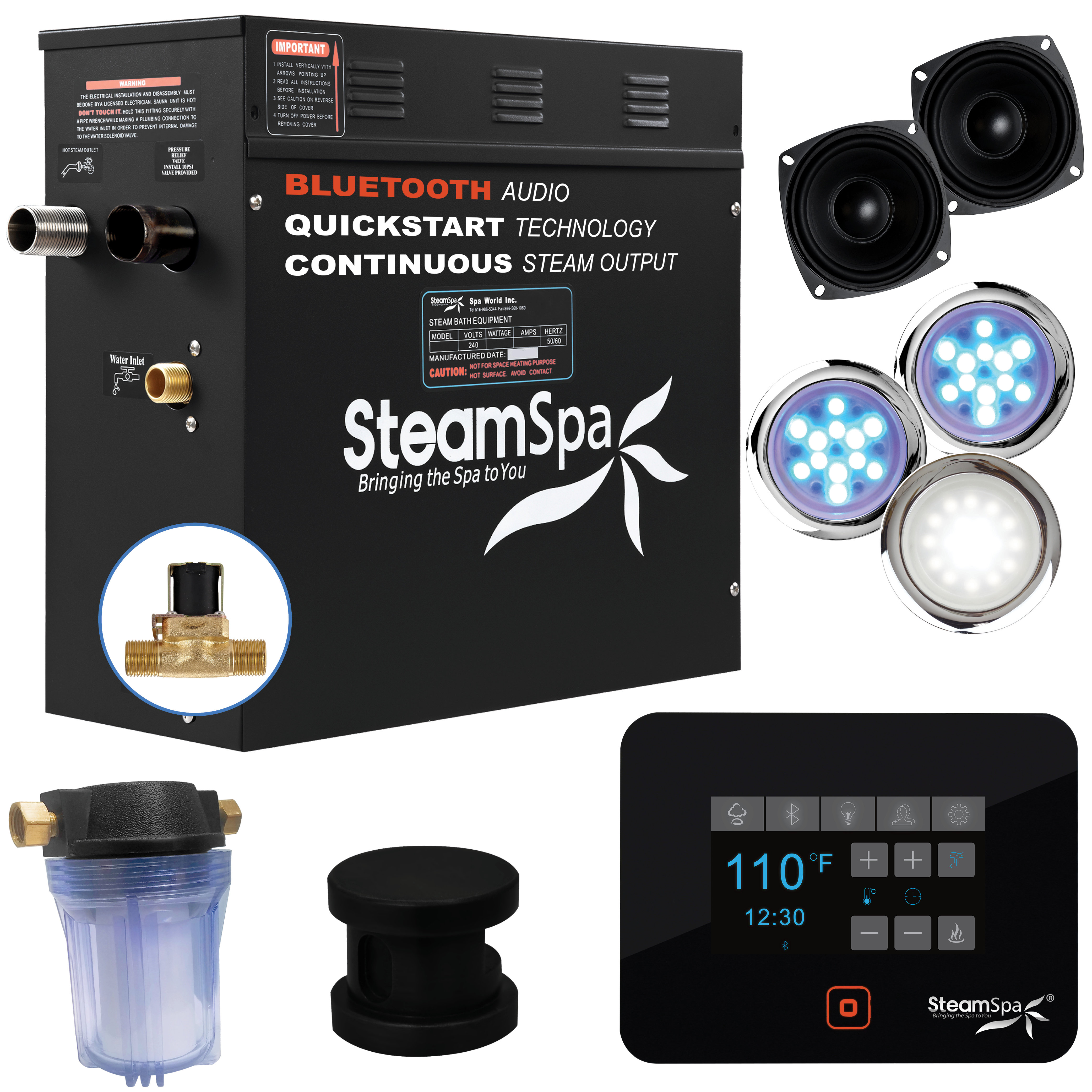 Steam Spa 7.5 Steam Generator Package | Wayfair