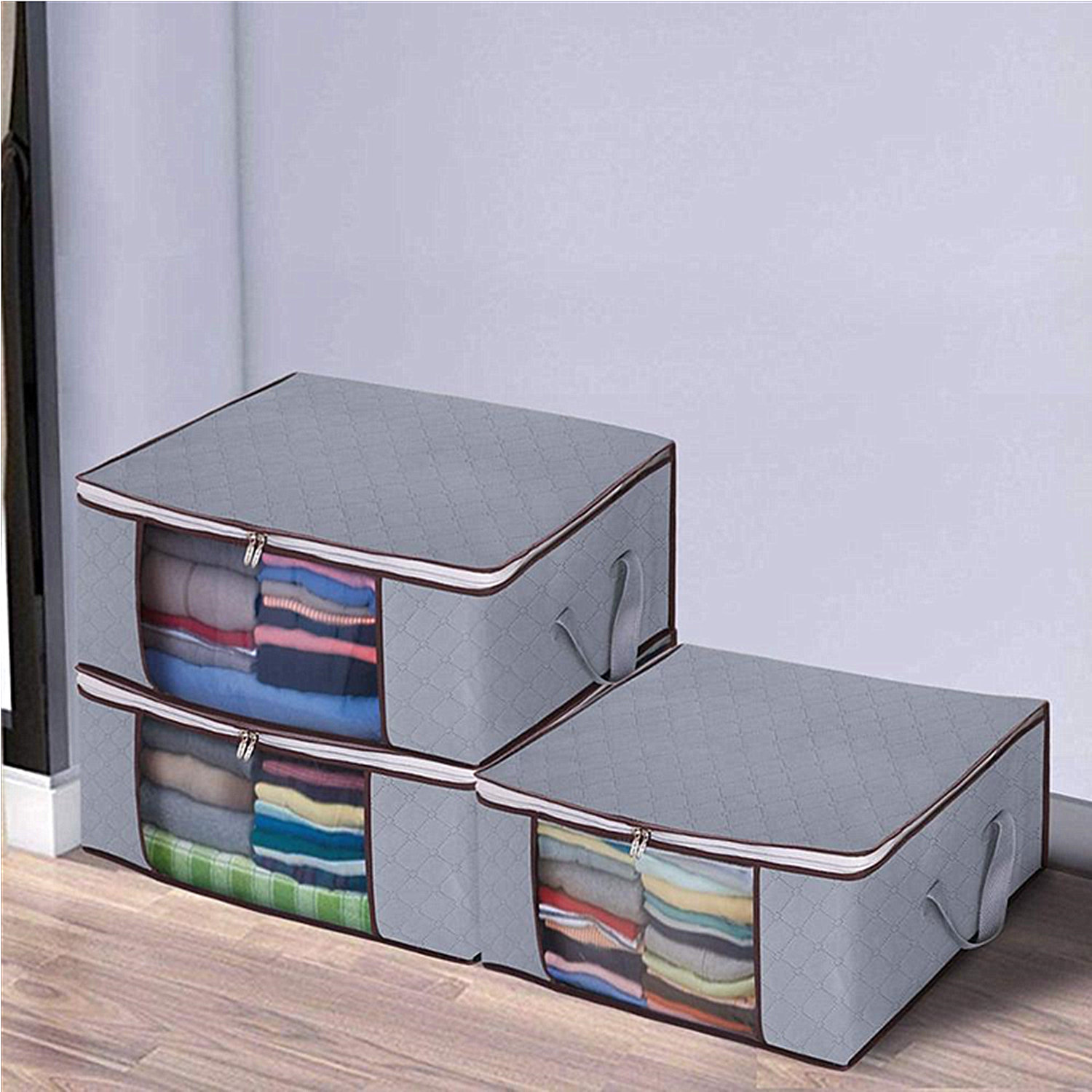 George Oliver Fabric Underbed Storage Set & Reviews | Wayfair