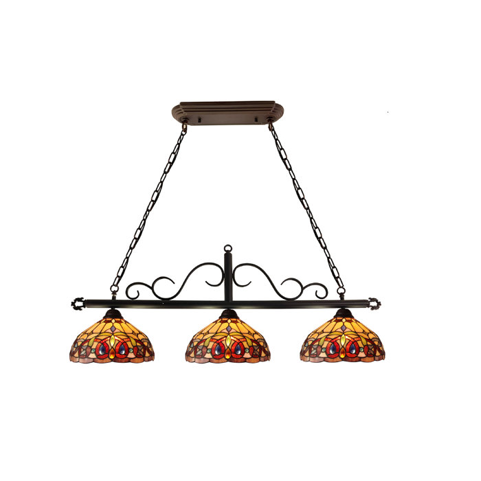 Fleur De Lis Living 3 - Light Kitchen Island Bulb Pendant | Wayfair