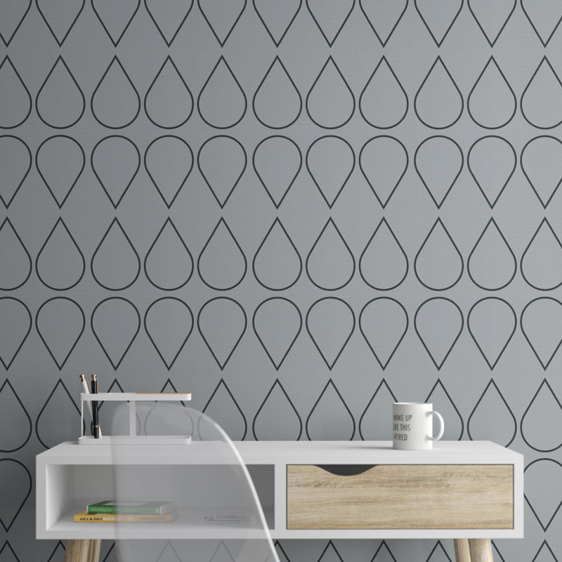 Trule Bingham Geometric Wallpaper | Wayfair