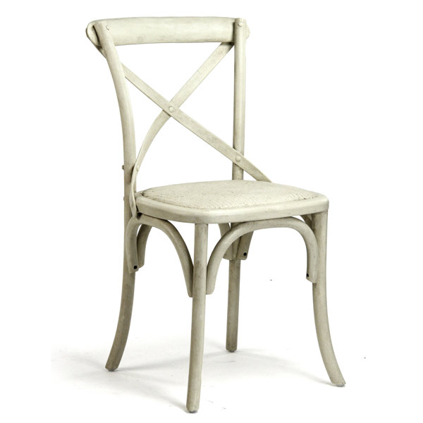 Zentique Parisienne Cafe Cross Back Side Chair & Reviews | Wayfair