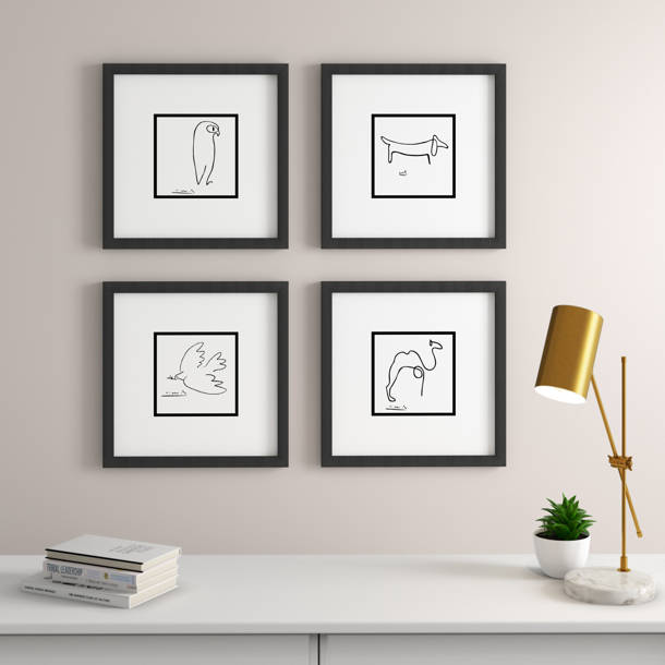 Lark Manor Architecture - 4 Piece Single Picture Frame Painting on ...