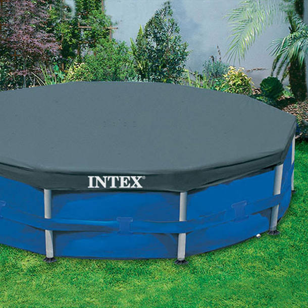 Intex 10ft x 30in Metal Frame Swimming Pool Set with Filter and Debris ...
