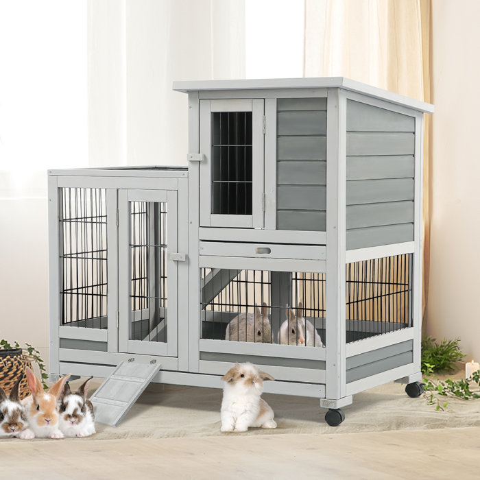 Tucker Murphy Pet™ Zakhar Rabbit Hutch with Ramp & Reviews | Wayfair