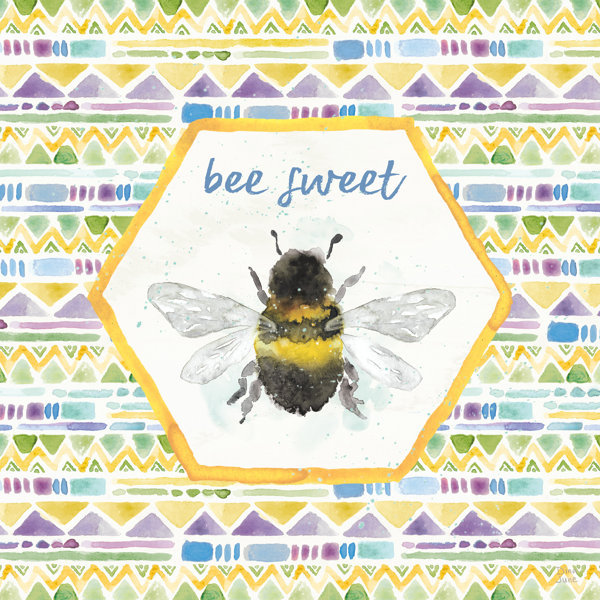 Millwood Pines Bee Harmony VI by - Wrapped Canvas Print | Wayfair