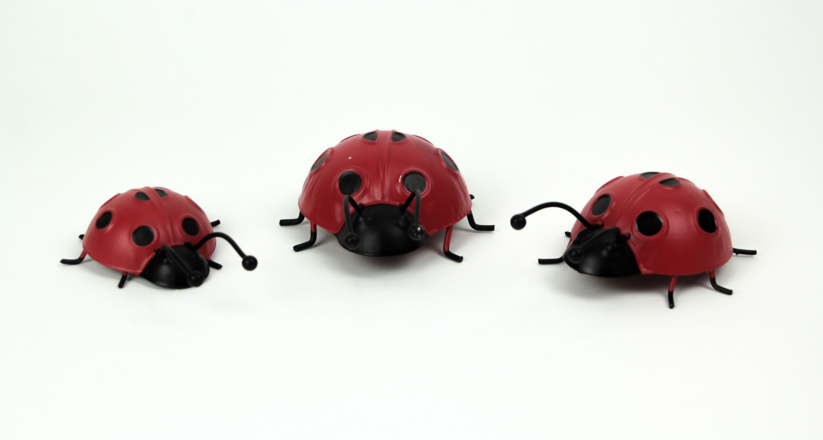Gracie Oaks 3 Piece Ladybug Art Sculpture Set | Wayfair